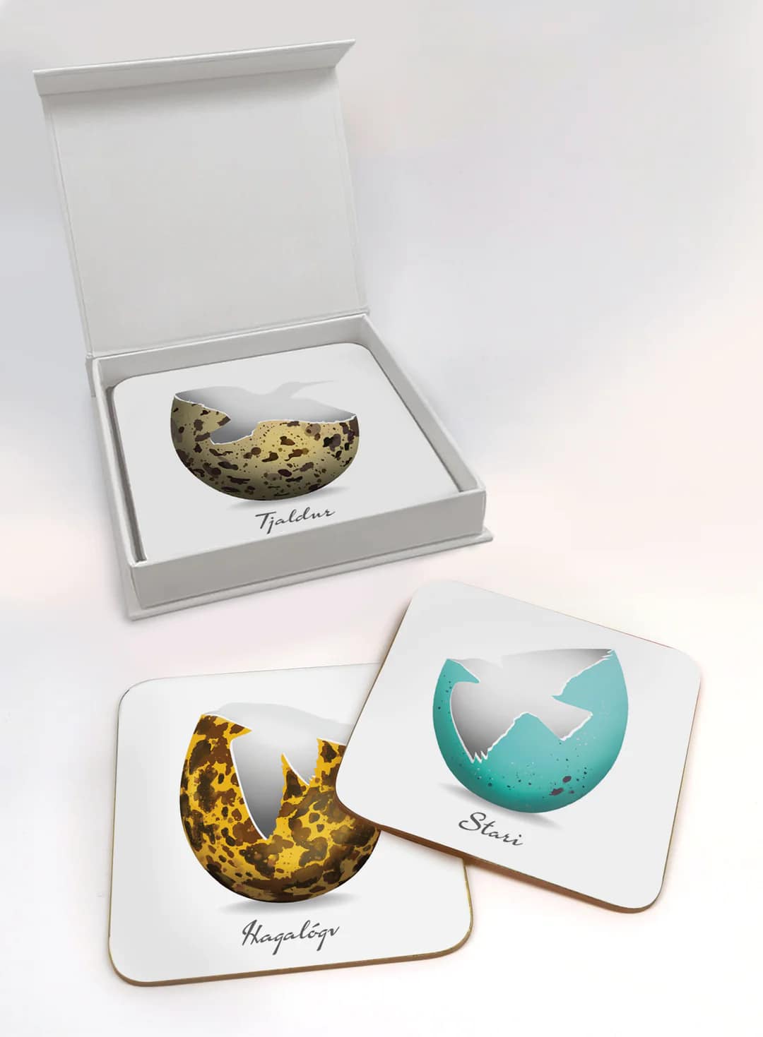 Fjord Egg - Coaster Set 6 pcs. - VisitNorth